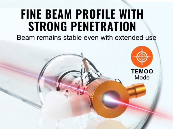 VEVOR Laser Tube, 40W CO2 Laser Tube for Laser Engraver and Cutter ...