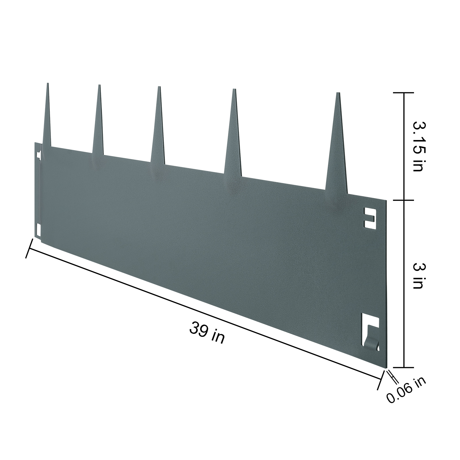 VEVOR Steel Landscape Edging, 5-pack Steel Garden Edging Borders, 39" L ...