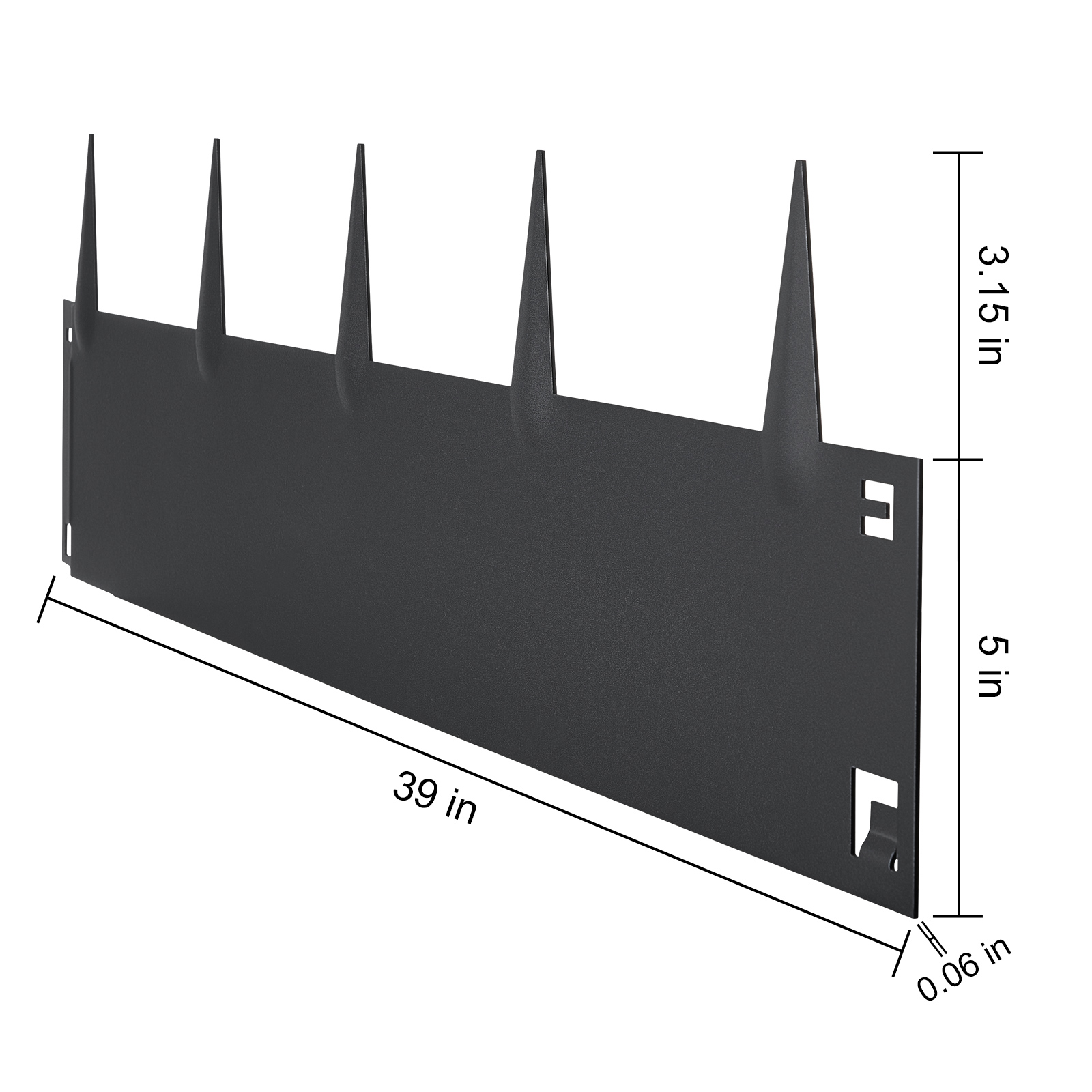 VEVOR Steel Landscape Edging, 5-pack Steel Garden Edging Borders, 39" L ...