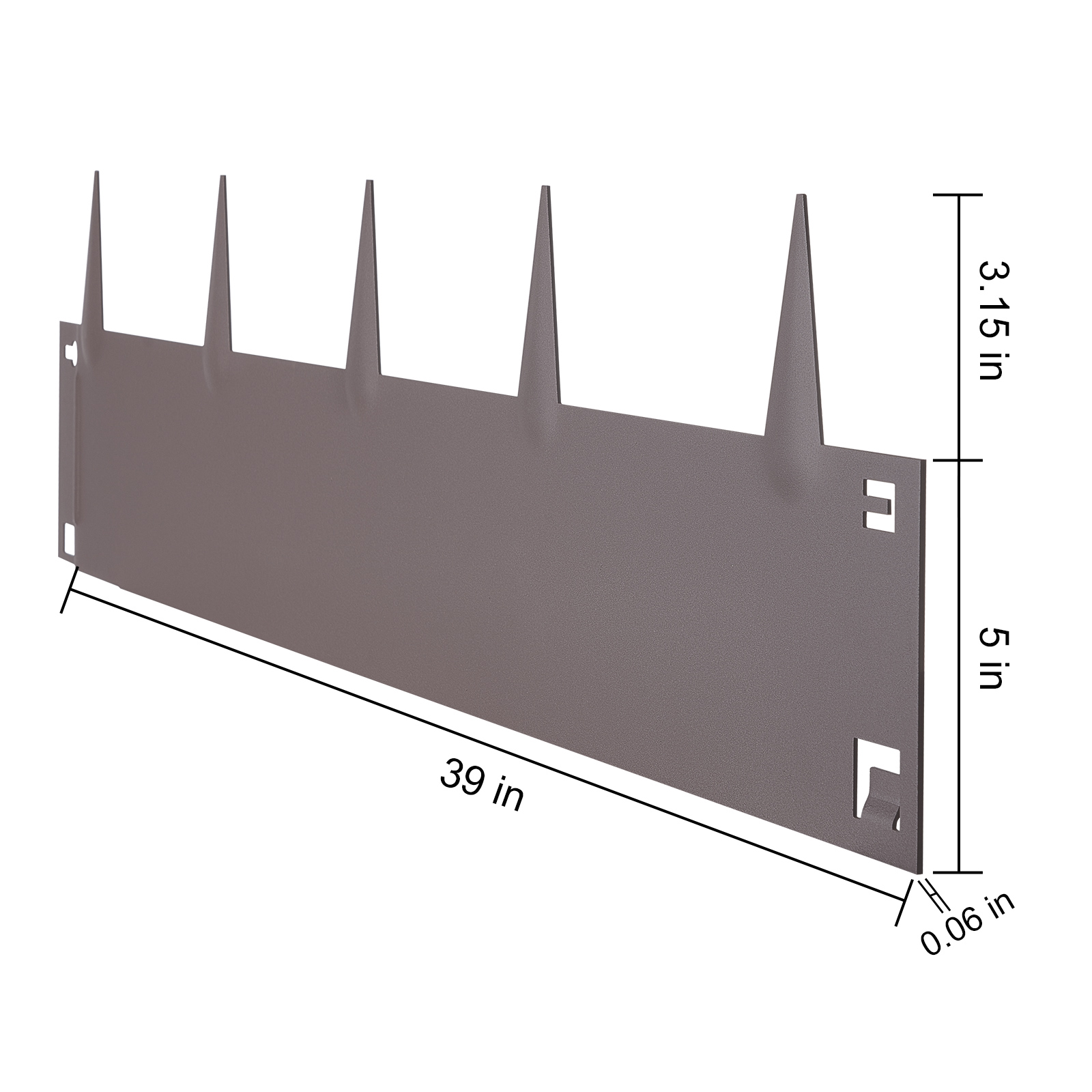 VEVOR Steel Landscape Edging, 5-pack Steel Garden Edging Borders, 39" L ...