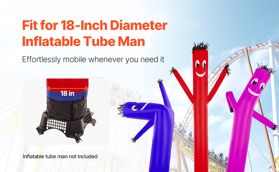 Air Blower Fan 1HP 18" for Air Dancer Inflatable Tube Man (No ...