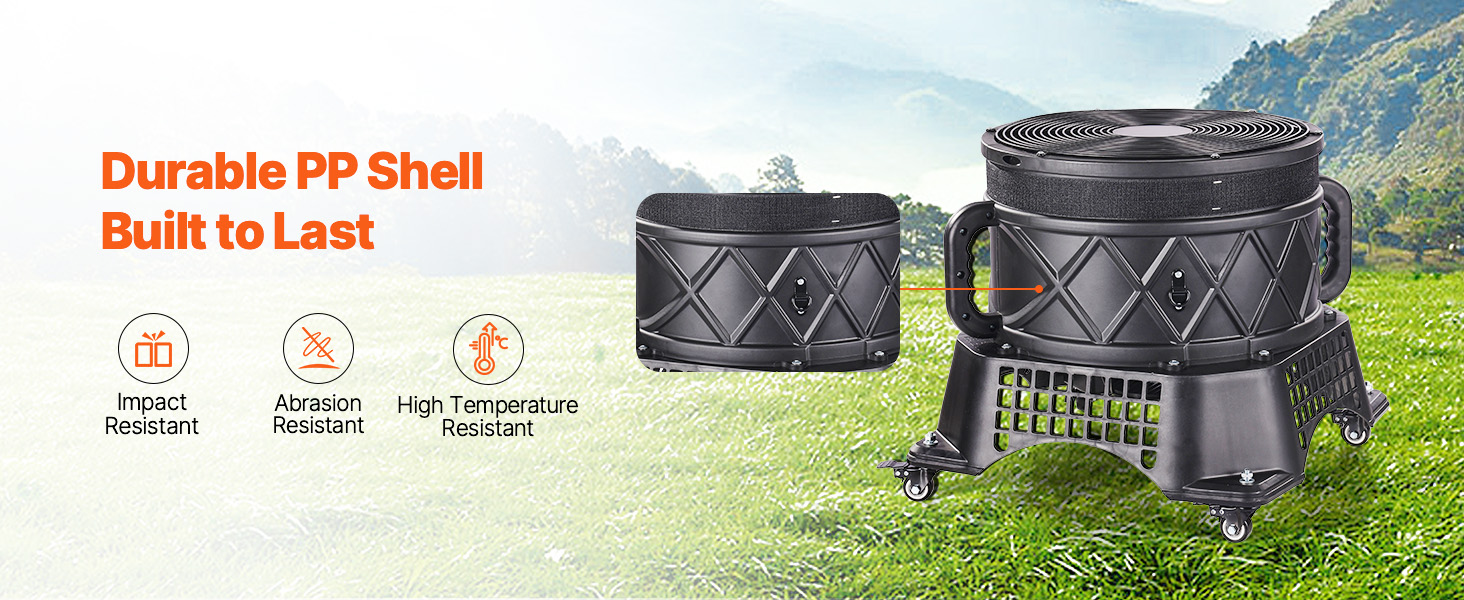 VEVOR Air Blower Fan 1HP 18" for Air Dancer Inflatable Tube Man (No ...