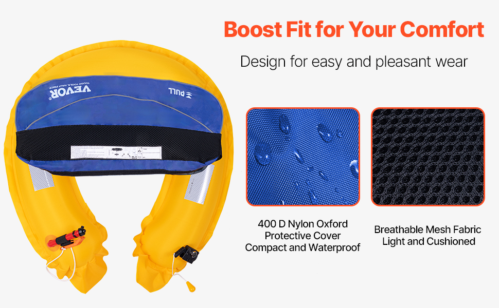 Manual Inflatable Belt Pack for Adults PFD Blue CO2 Cylinder Not ...