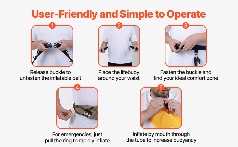 Manual Inflatable Belt Pack for Adults PFD Green CO2 Cylinder Not ...