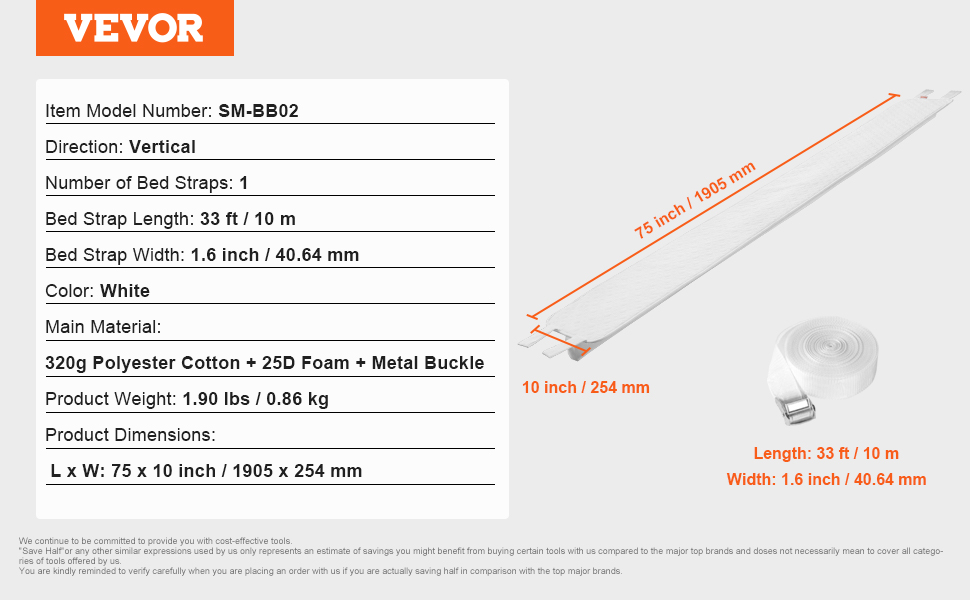 VEVOR Bed Bridge King Bed Converter Kit Metal Buckle and Storage Bag 75 ...