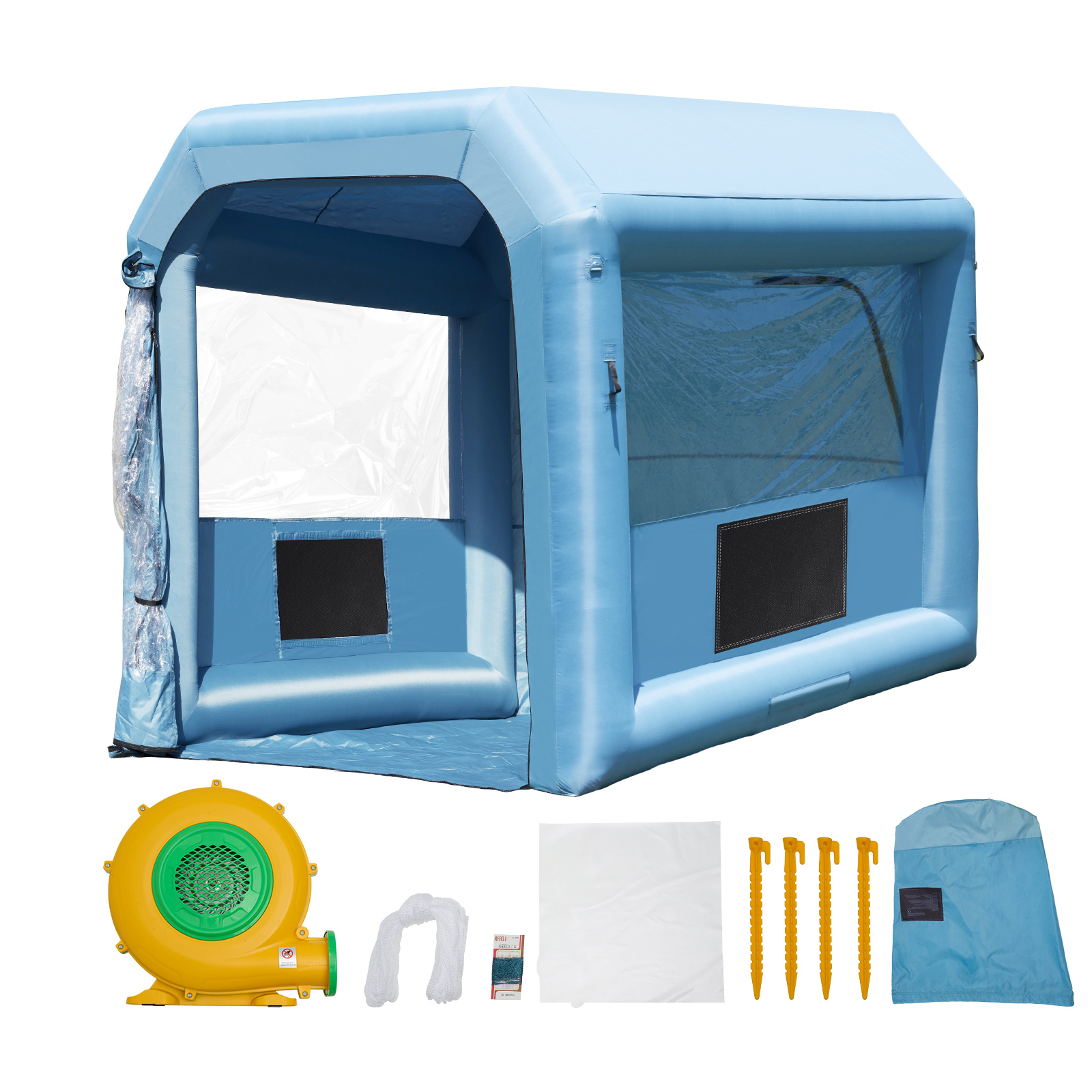 Inflatable Paint Booth 27.9x15.7x10.8/26.2x14.8x9.8ft 550/750/1100W | eBay