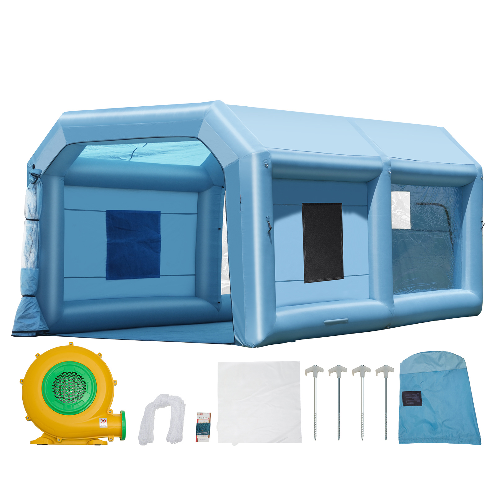Inflatable Paint Booth 27.9x15.7x10.8/26.2x14.8x9.8ft 550/750/1100W | eBay