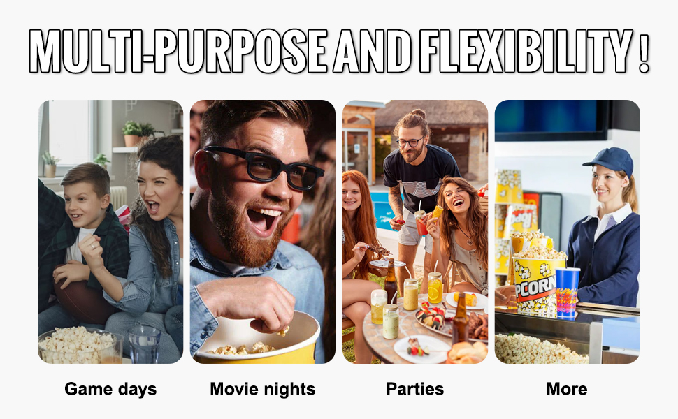 VEVOR Popcorn Popper Machine with Cart Popcorn Maker 850W 8 Oz 48 Cups ...