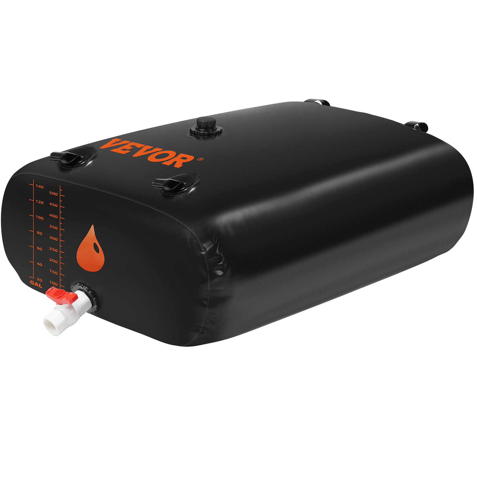 VEVOR Collapsible Rain Barrel 53 100 Gal Water Tank Bladder 63 87 143 ...