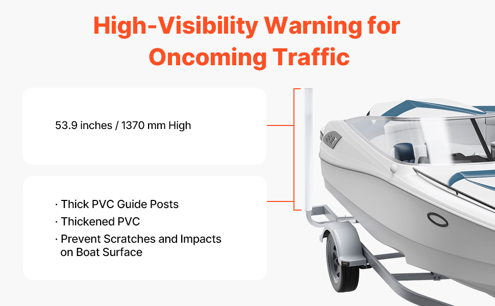 VEVOR Boat Trailer Guide, 1.5M Adjustable Design Trailer Guide Poles ...