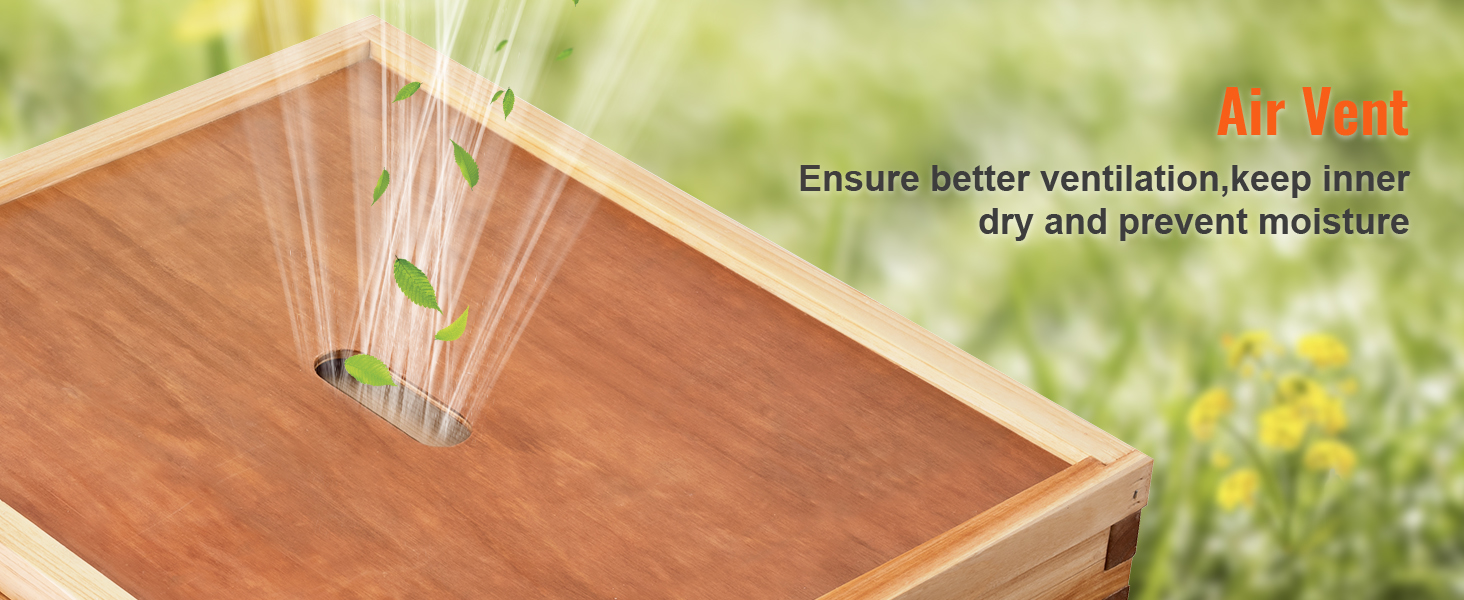 VEVOR Colmena de Abejas, Kit Completo de Colmena de 30 Marcos, Incluye ...