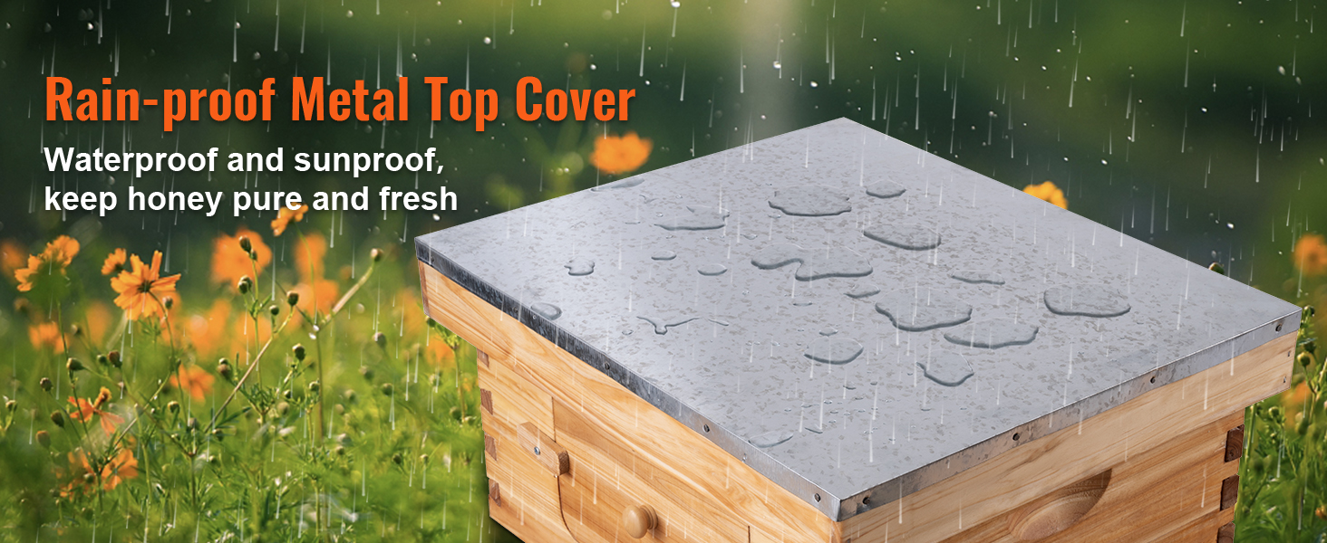 VEVOR Colmena de Abejas, Kit Completo de Colmena de 20 Marcos, Incluye ...