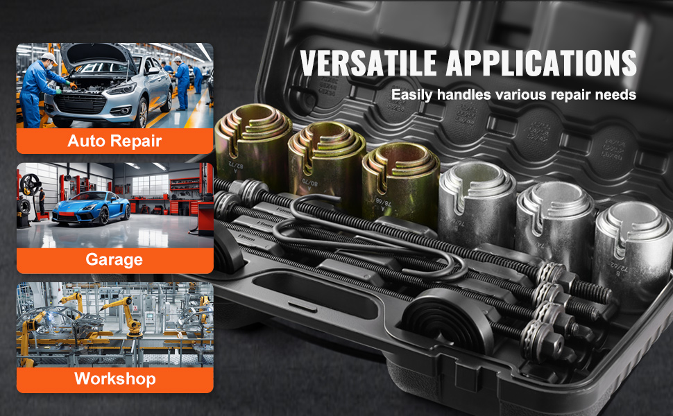 VEVOR 26 PCS Pull and Press Sleeve Kit Steel Bush Bearing Removal ...
