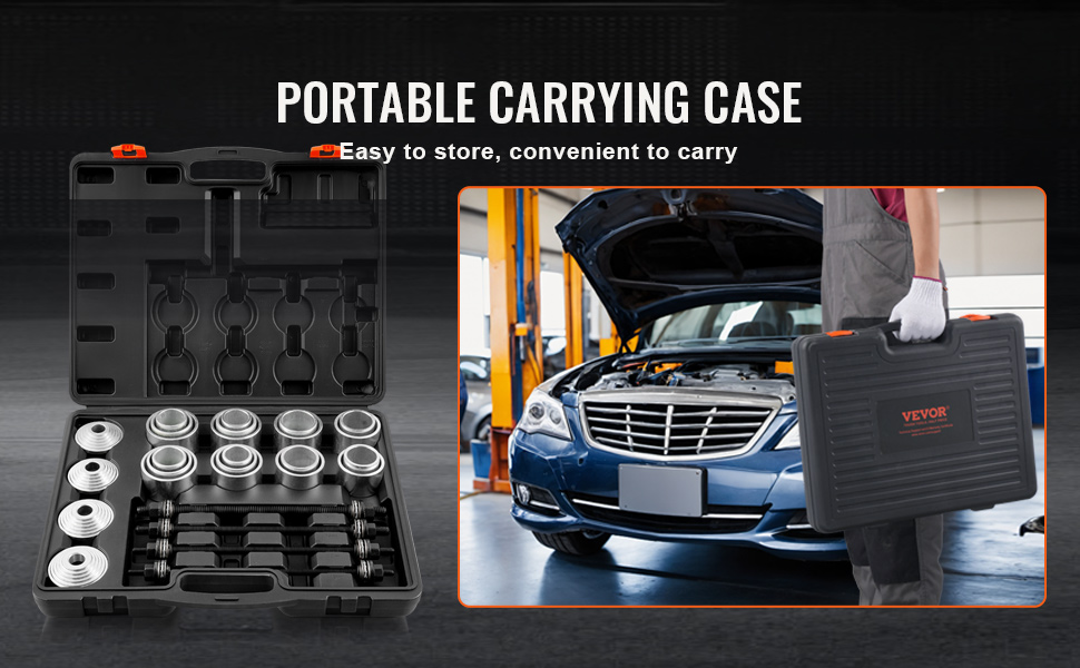 VEVOR 28 PCS Pull and Press Sleeve Kit Steel Bush Bearing Removal ...