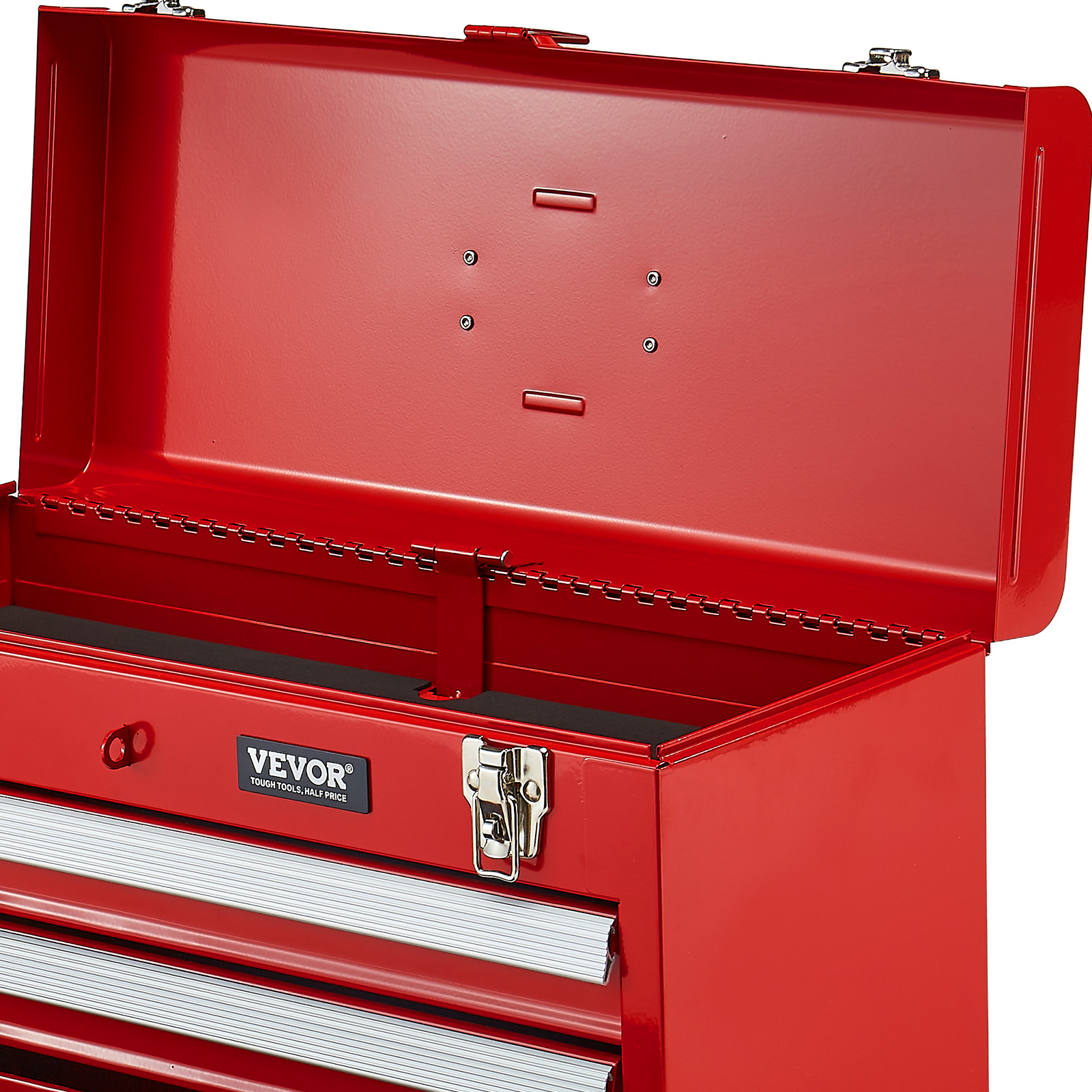 Boîte à outils VEVOR Boîte à outils portable en métal de 20,5 pouces ...