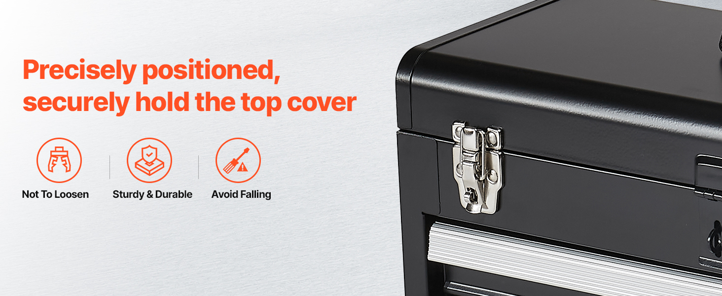 Tool Box 20.5-inch Portable Metal Tool Box with 4 Drawers Tool ...