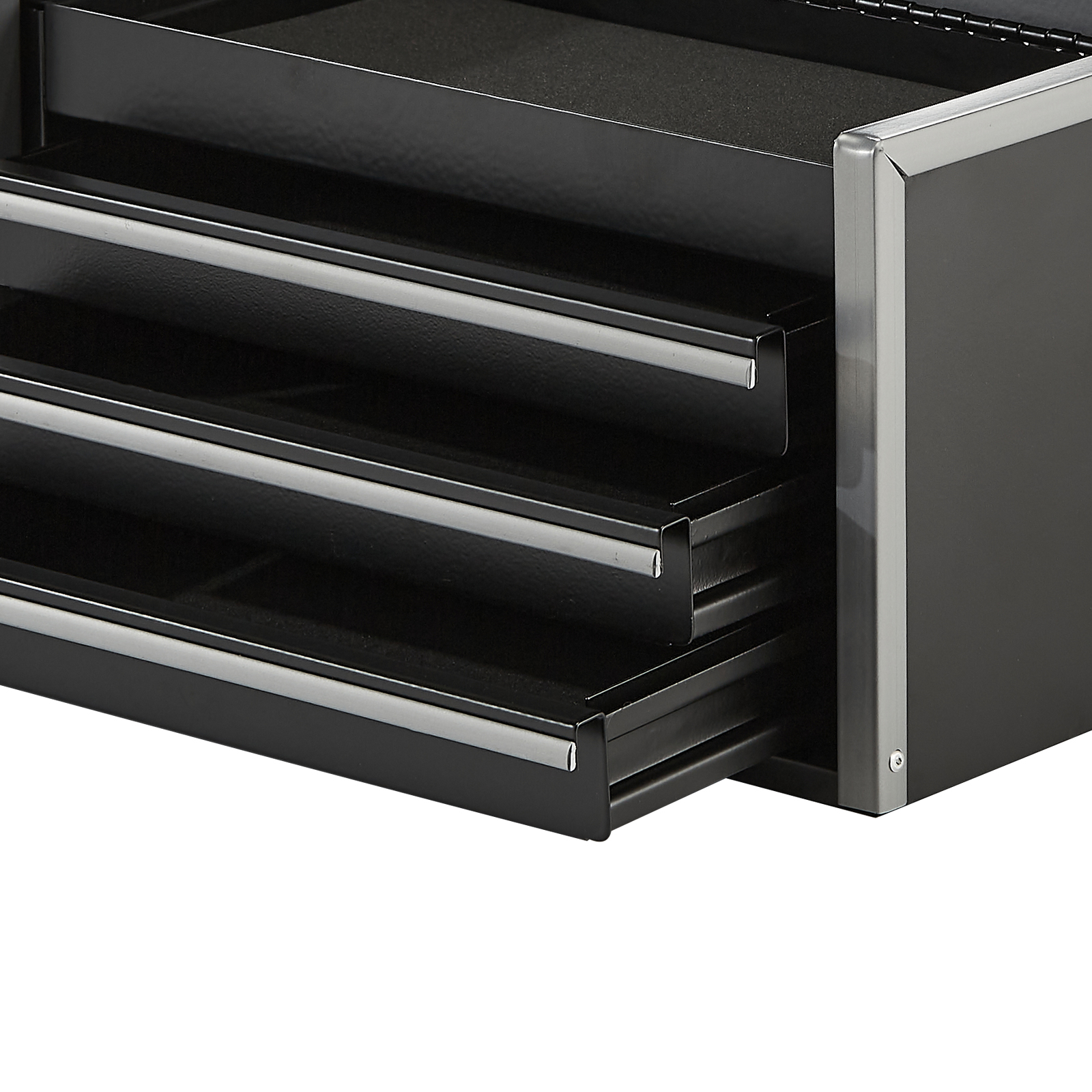 Tool Box 8.6-inch Portable Metal Tool Box with 3 Drawers Tool Organizer ...