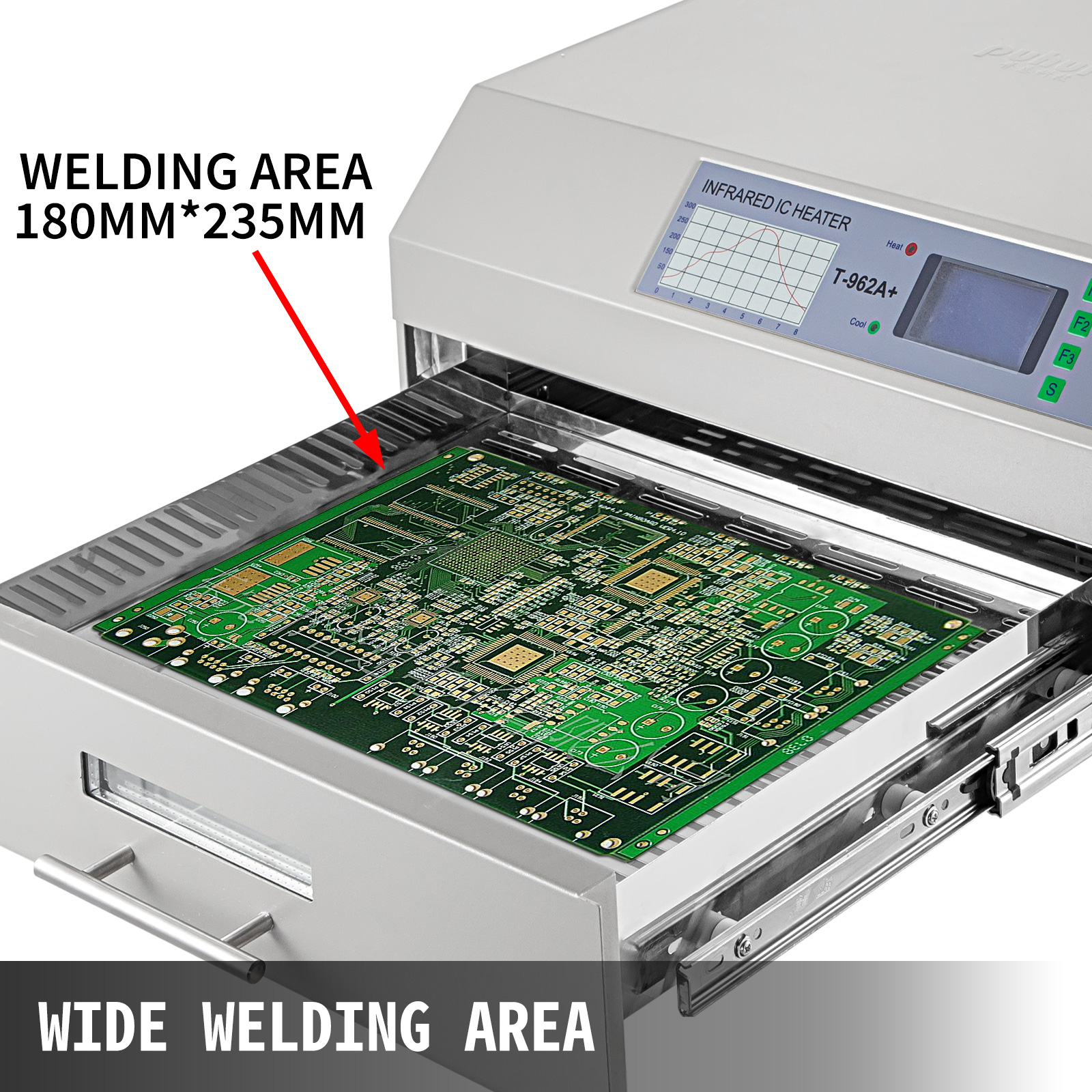Reflow Oven Reflow Soldering Machine T962a+ Smd Bga Infrared Ic Heater ...