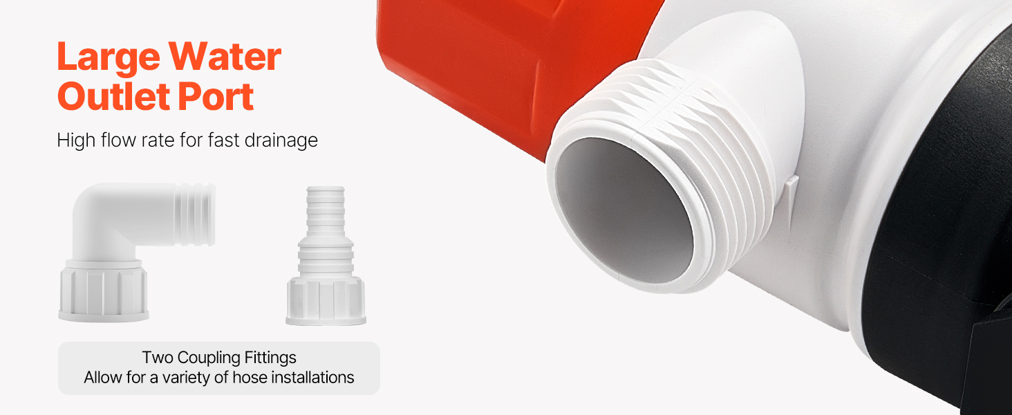 Livewell Pump for Boat 12V 1100GPH Livewell Aerator Pump Straight 2 ...