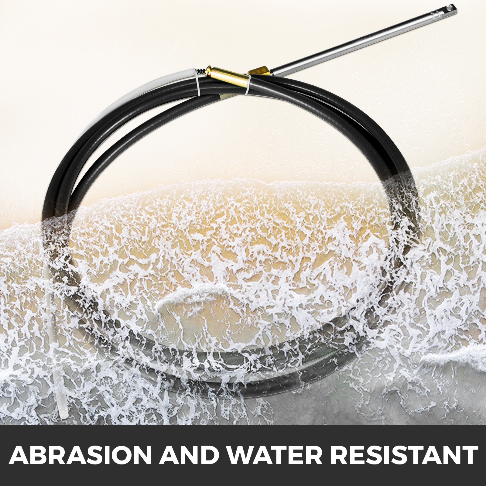 VEVOR Boat Steering Cable 14ft Rotary Mechanical Steering Cable 14 ...