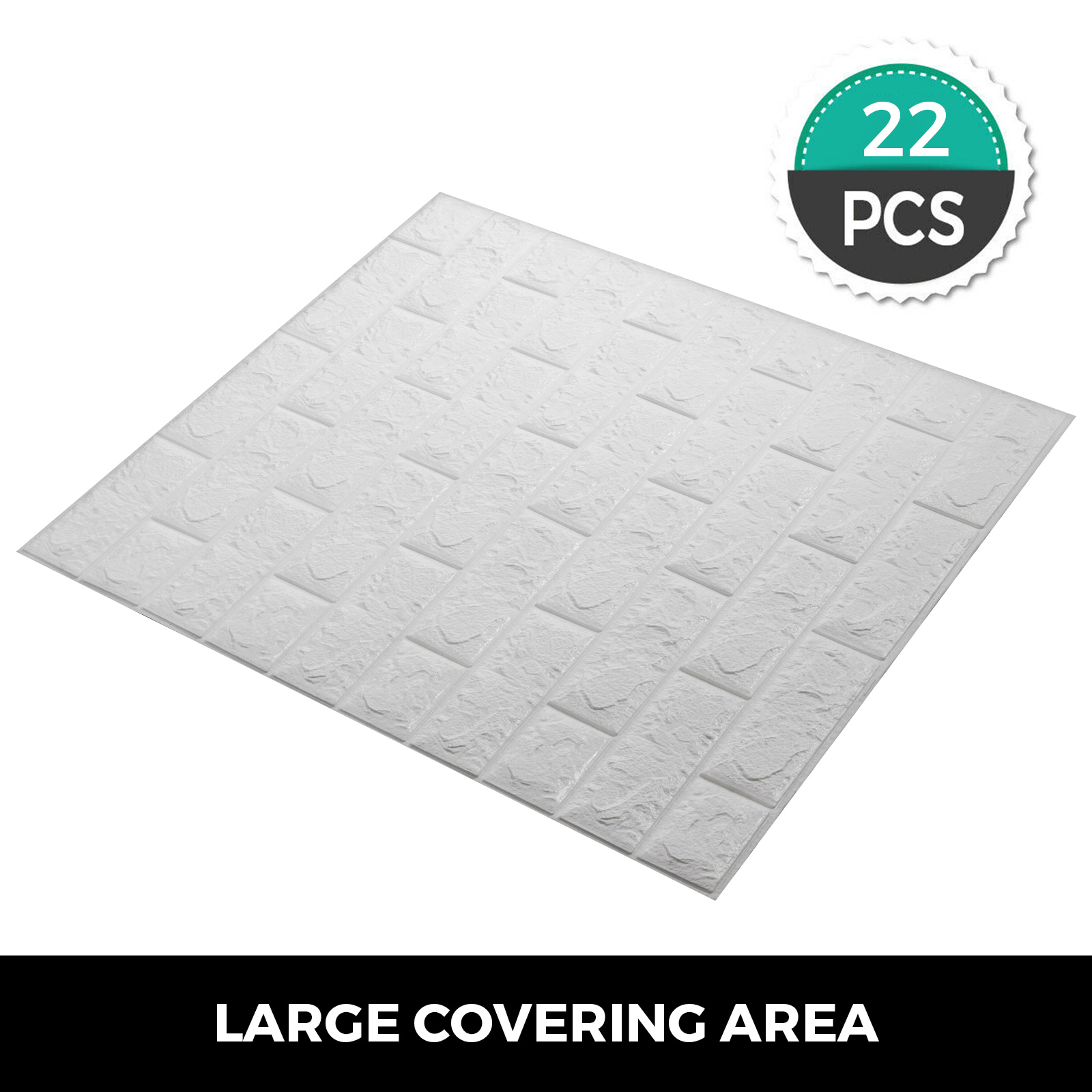 VEVOR 3D Foam Wall Panels 22 Pack 3D Brick Wall Panel 27.5x30.5 Inches ...