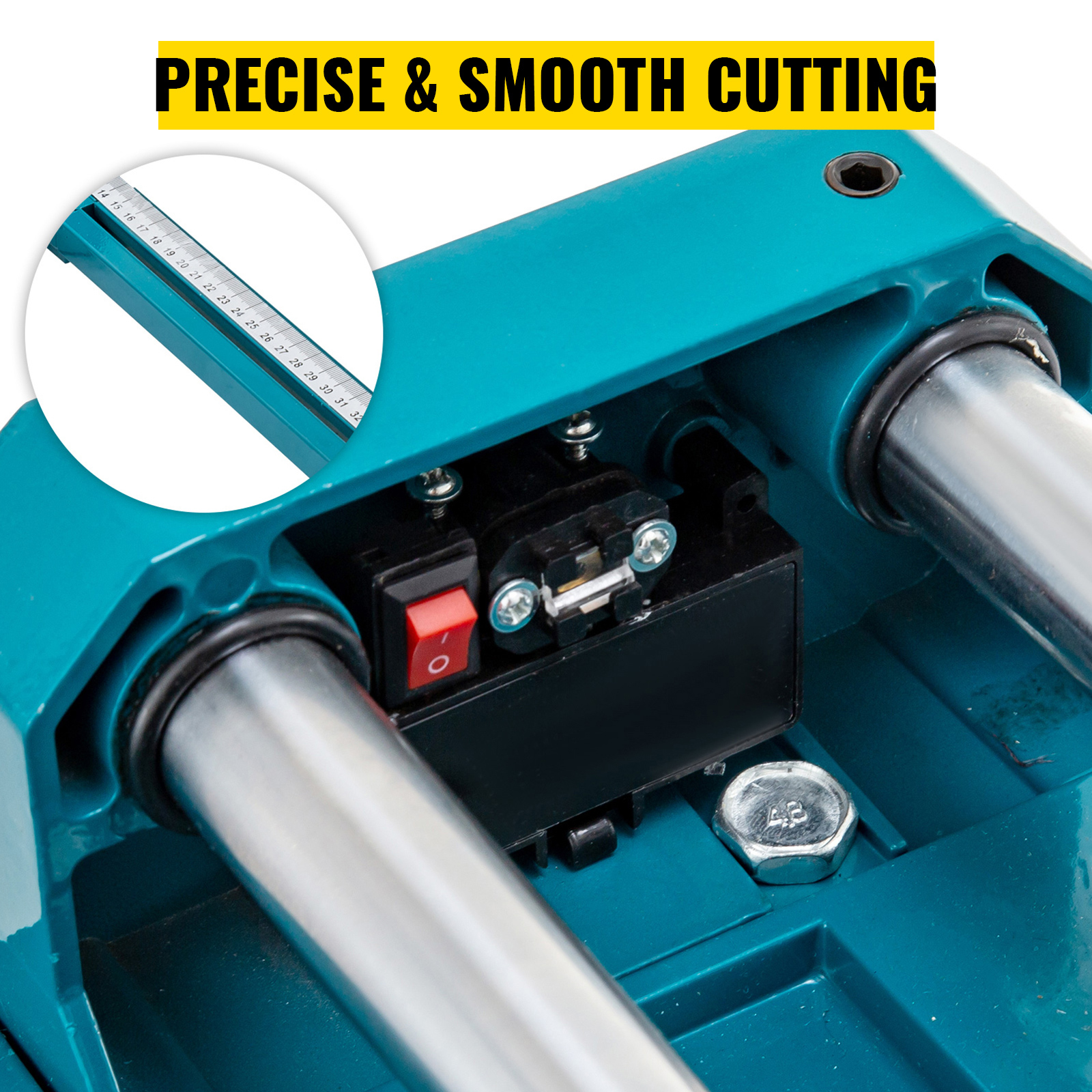 Mophorn 47Inch/1200mm Double Rail Manual Tile Cutter, 3/5 inch Cap with ...