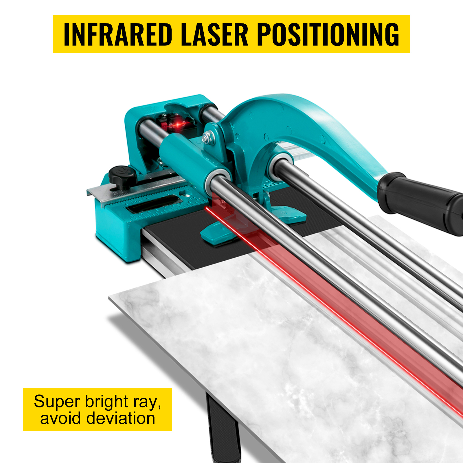 Mophorn 24 Inch Manual Tile Cutter Double Rails & Brackets with Precise ...