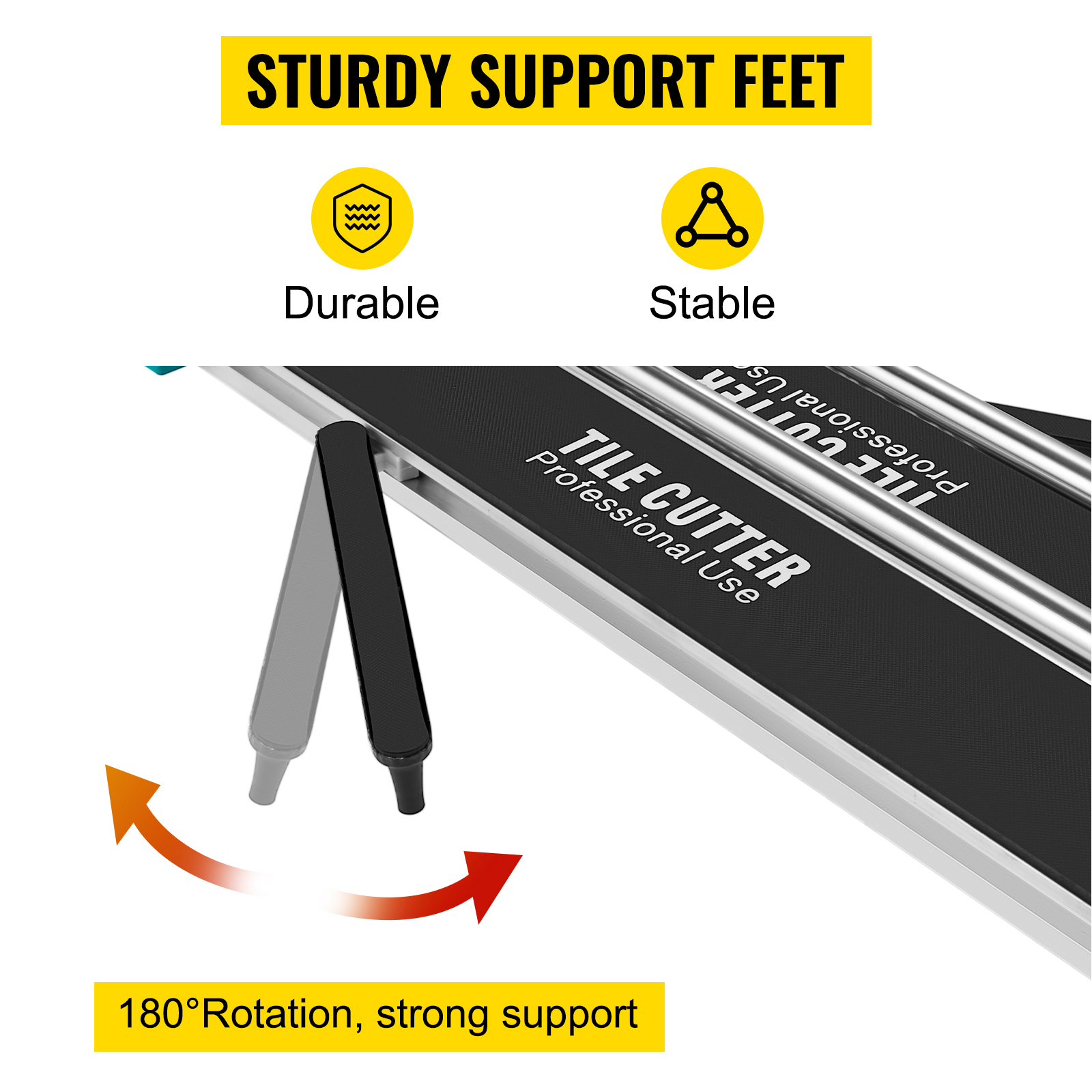 Mophorn 24 Inch Manual Tile Cutter Double Rails & Brackets with Precise ...