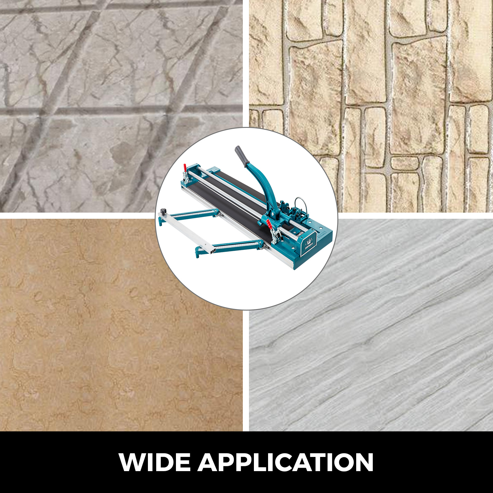 VEVOR 31.5 Inch Tile Cutter Double Rail Manual Tile Cutter 3/5 in Cap w ...