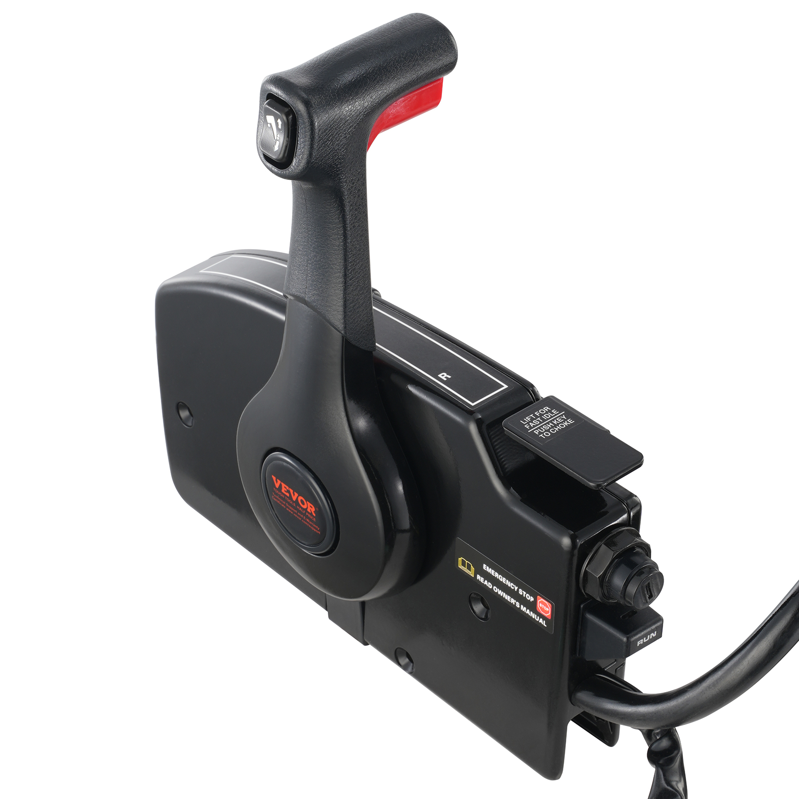 VEVOR Outboard Remote Control Box Top/Side-Mounted Boat Throttle ...