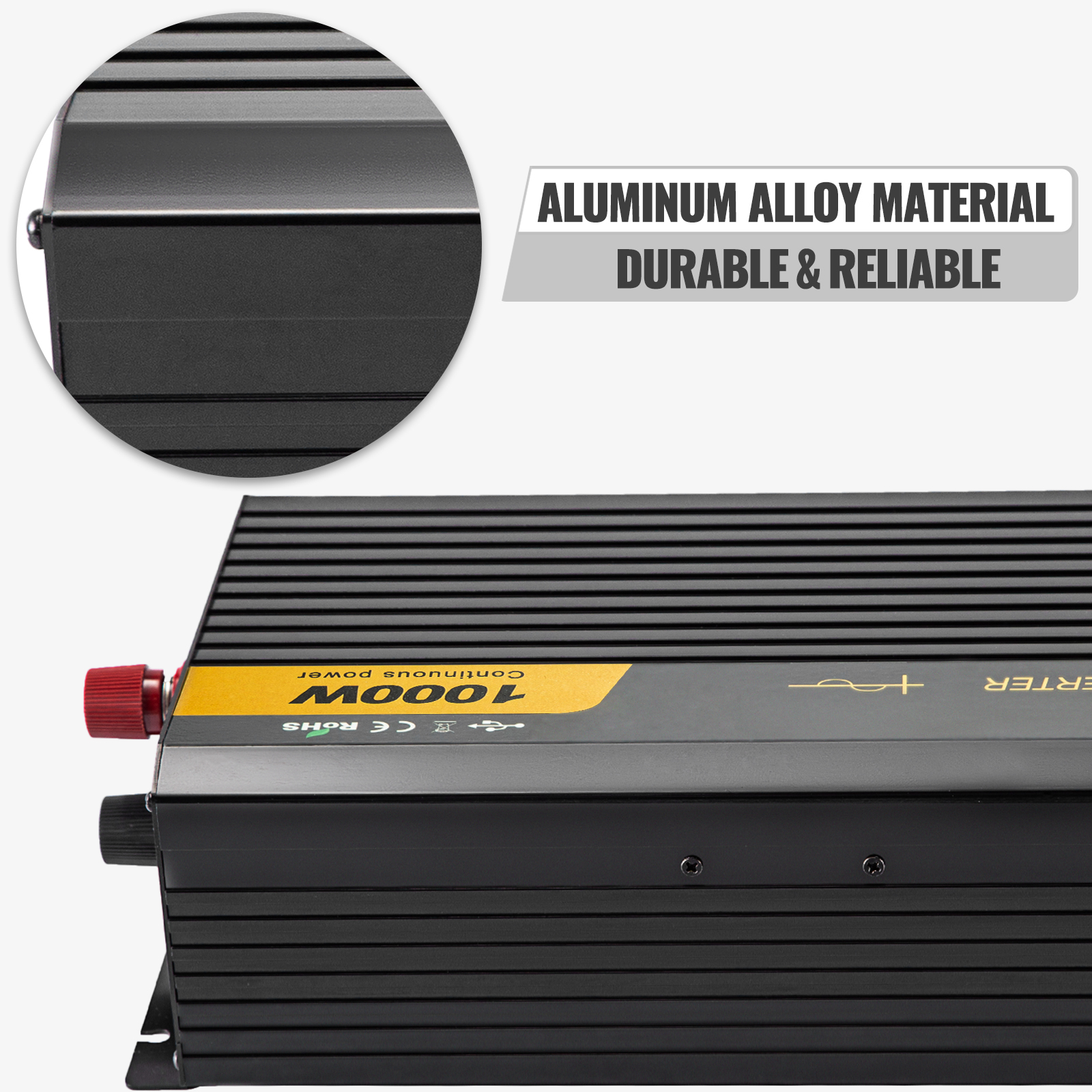 Vevor Pure Sine Wave Inverter Power Inverter 1000wdc12v To Ac240v Car ...