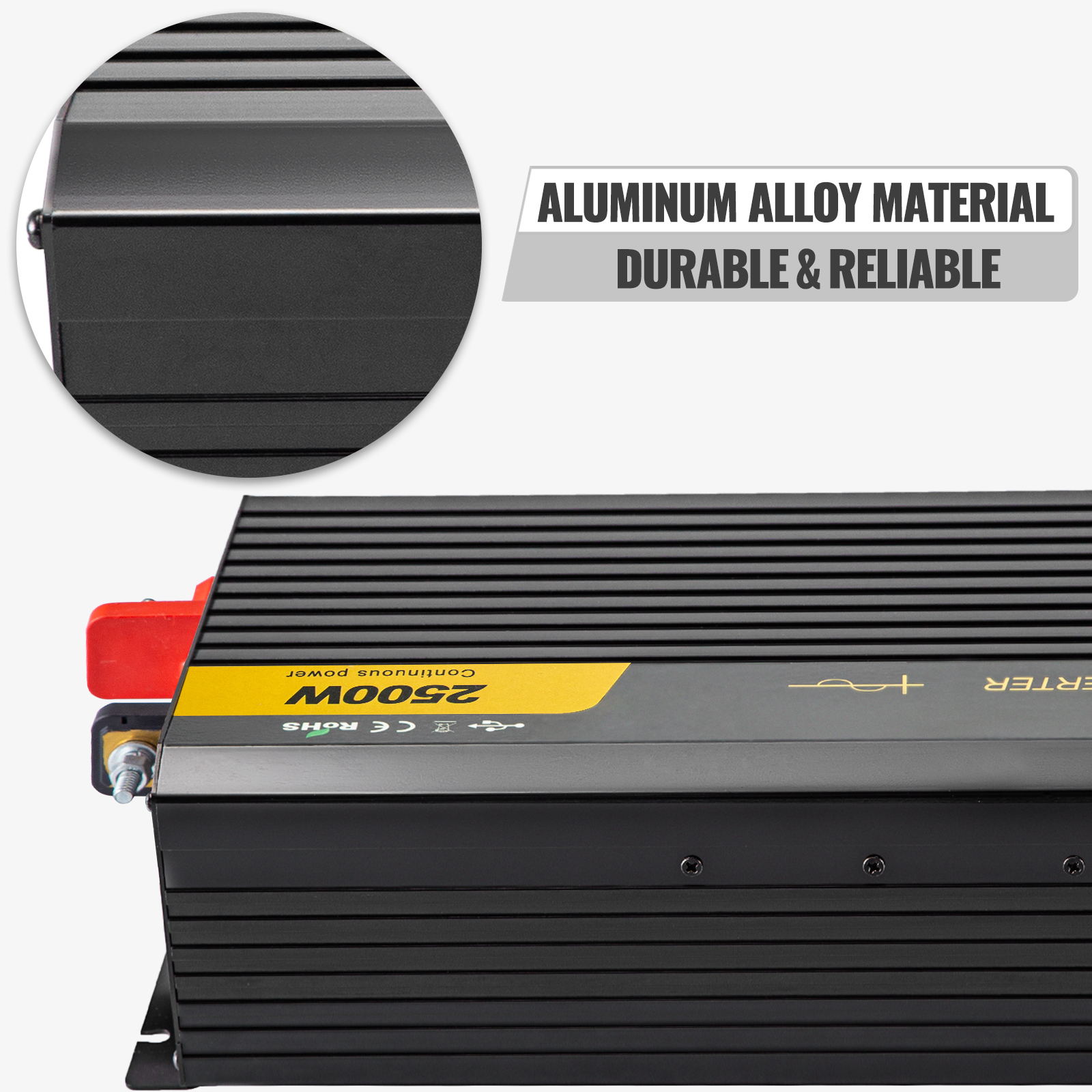 Vevor Pure Sine Wave Inverter Power Inverter 2500wdc12v To Ac240v Car ...