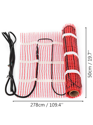 VEVOR 15 Sqft 120V Electric Radiant Floor Heating Mat Self-Adhesive ...