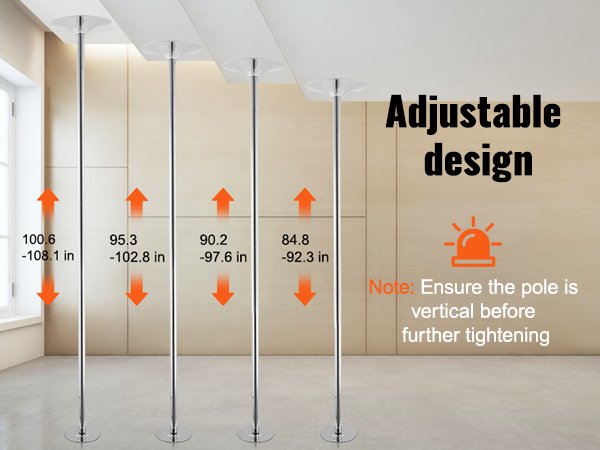 VEVOR Professional Dancing Pole, Spinning Static Dancing Pole Kit ...