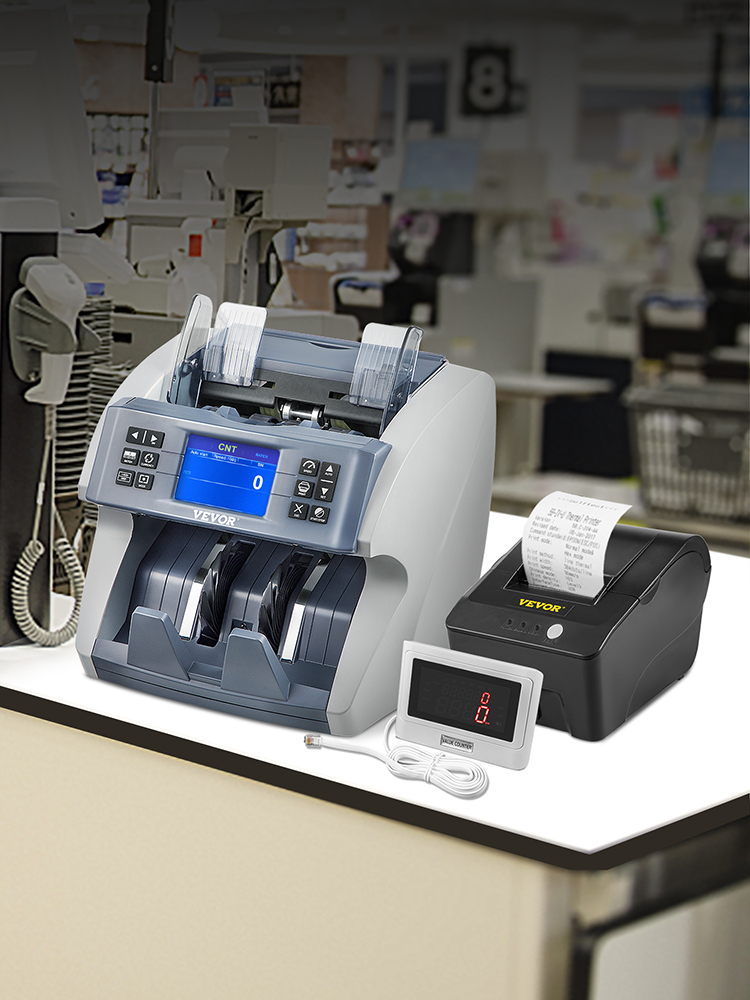 VEVOR Money Counter Machine, Mixed Denominations 2CIS,UV, MG, MT,IR, DB ...