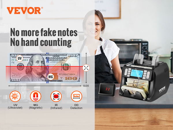 Portable Bill Counter With Warranty With UV MG IR DD Detection – High ...