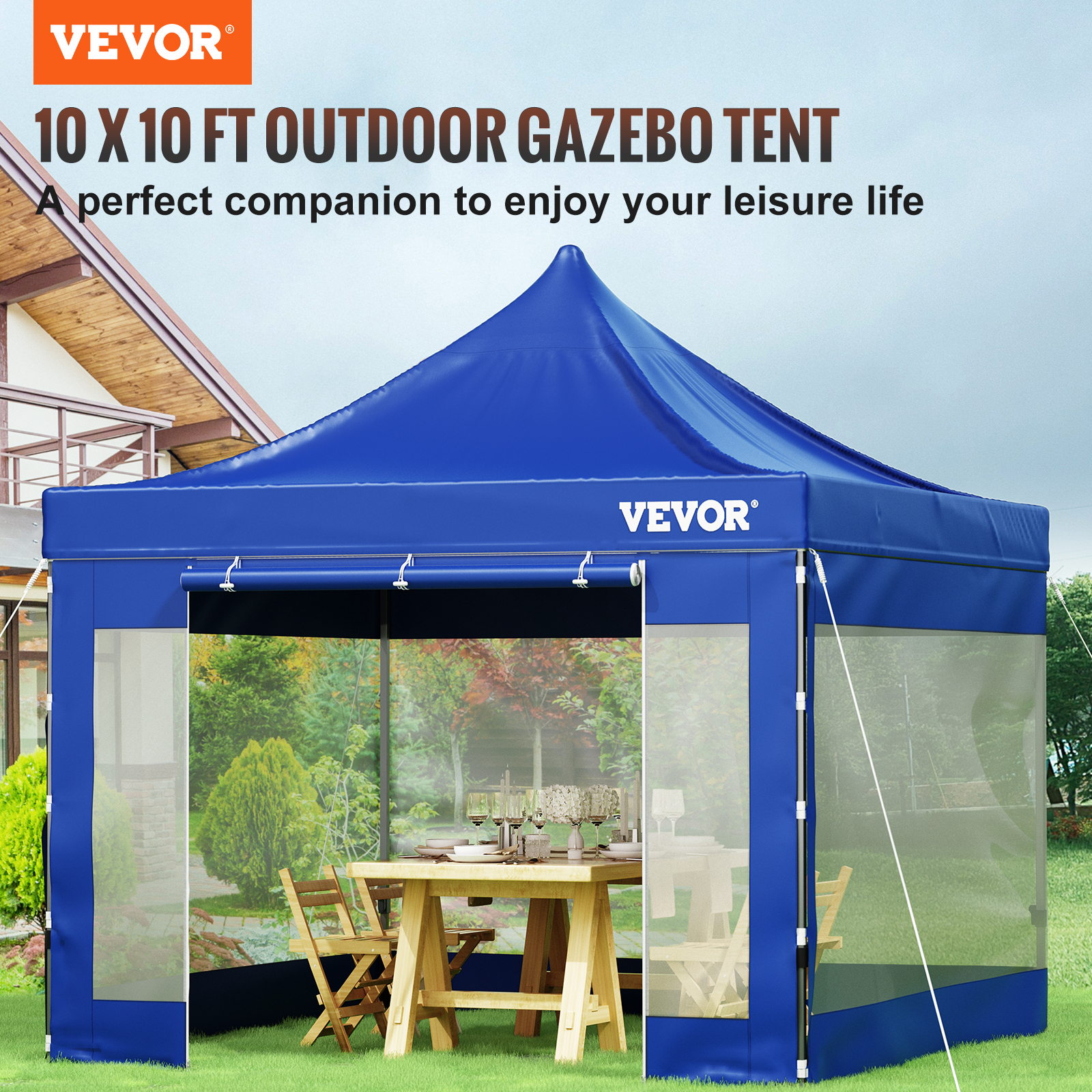 VEVOR Heavy Duty 3x3 m Pop Up Gazebo Market Stall Tent Marquee Party ...
