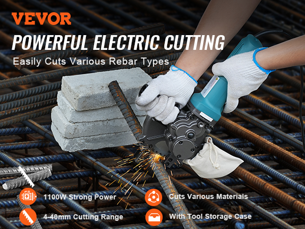 VEVOR 1100W Elektrischer Bewehrungsschneider Bolzenschneider Rebar ...