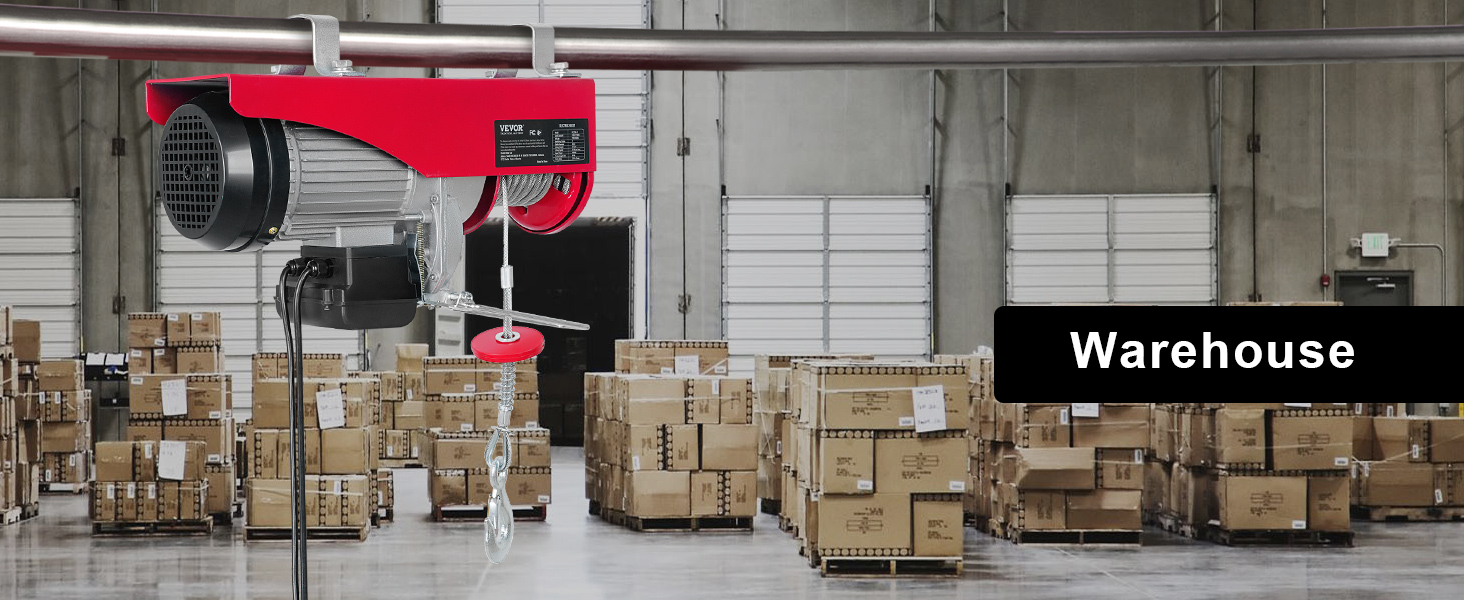 VEVOR 2200 lbs Attic Lift, 1600W 110V Electric Hoist with 14ft Wired ...