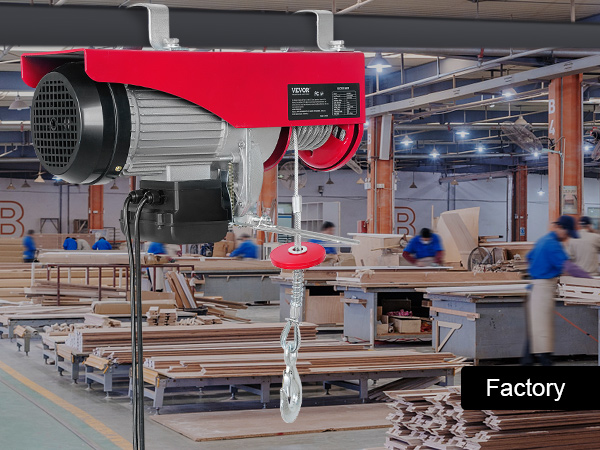 VEVOR Electric Hoist 1760lbs with 14ft Wired Remote Control, Electric ...