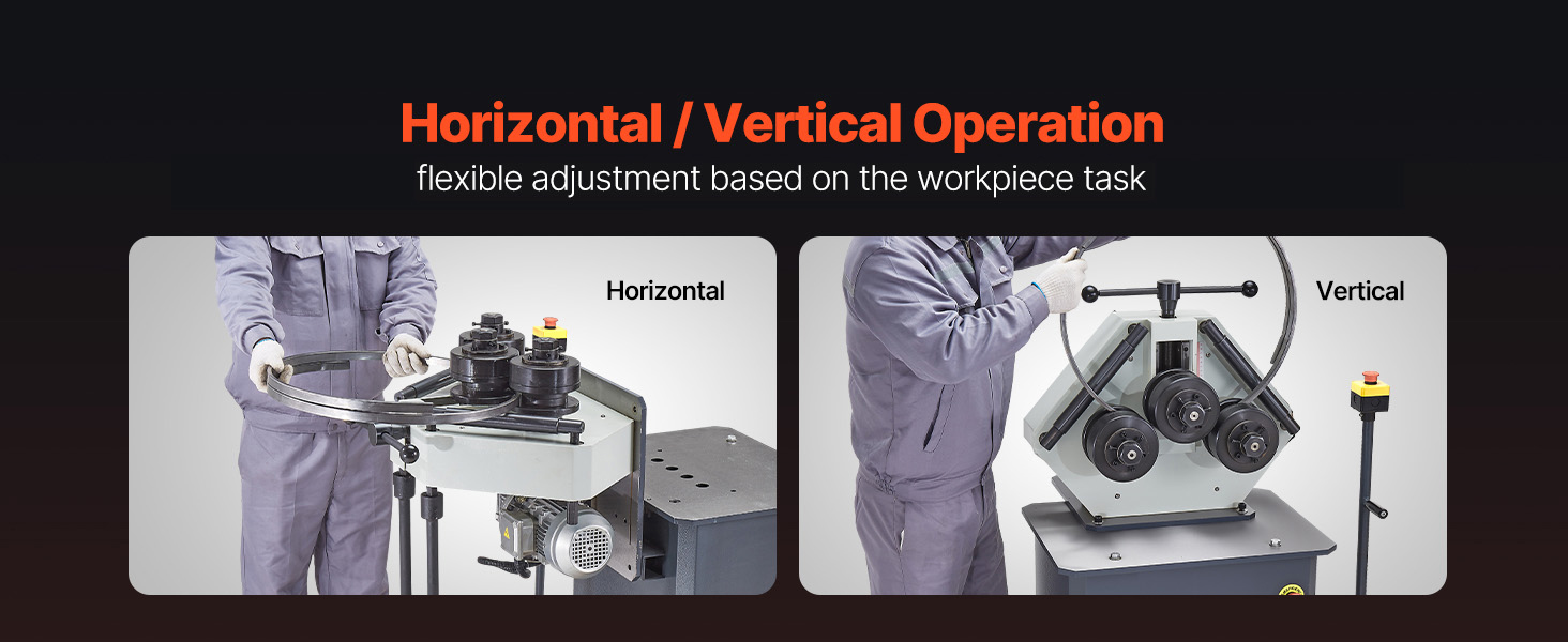 750W Electric Roll Bending Machine 3-Roller Electric Pipe Tubing Bender ...