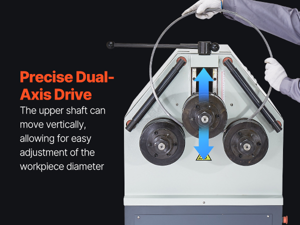 2.2KW Electric Roll Bending Machine 3-Roller Electric Pipe Tubing ...