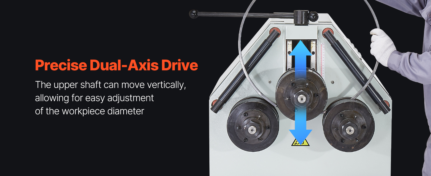 2.2KW Electric Roll Bending Machine 3-Roller Electric Pipe Tubing ...