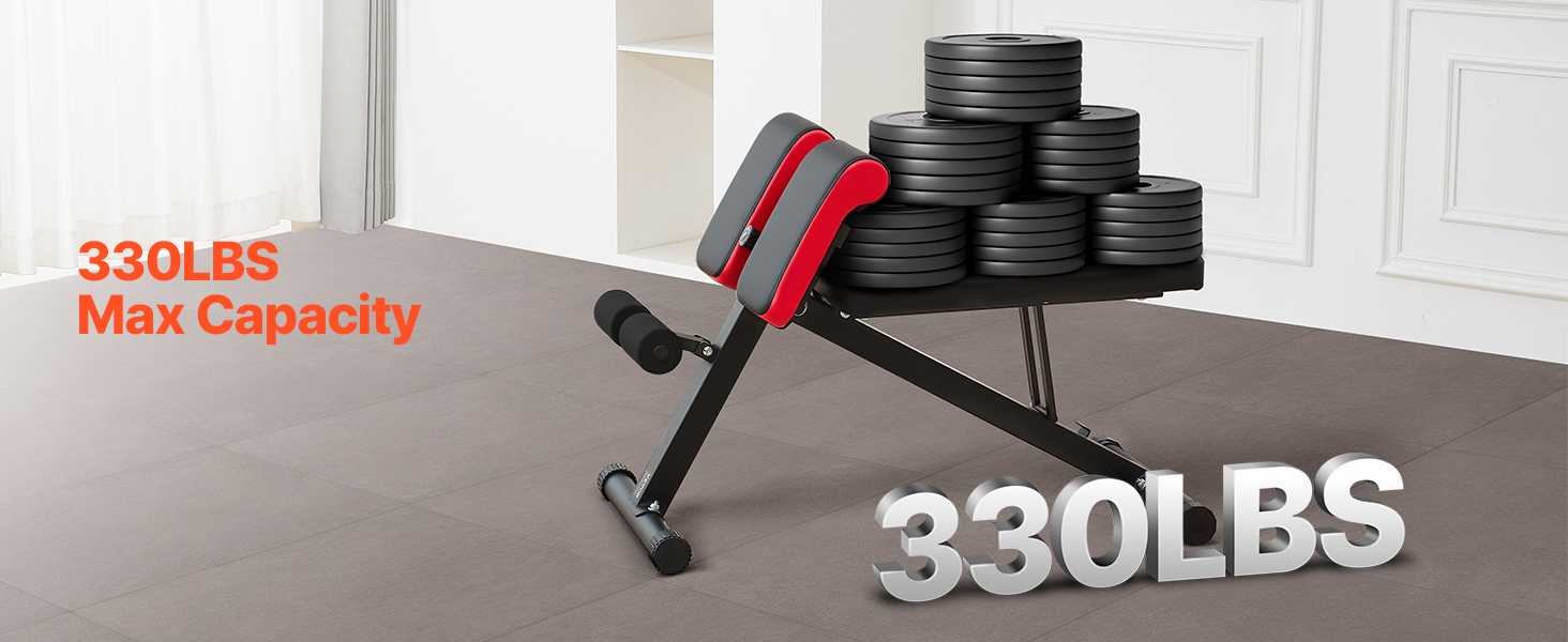 Roman Chair Back Extension Hyperextension Bench Adjustable Foldable ...