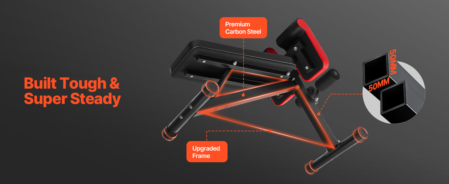 Roman Chair Back Extension Hyperextension Bench Adjustable Foldable ...