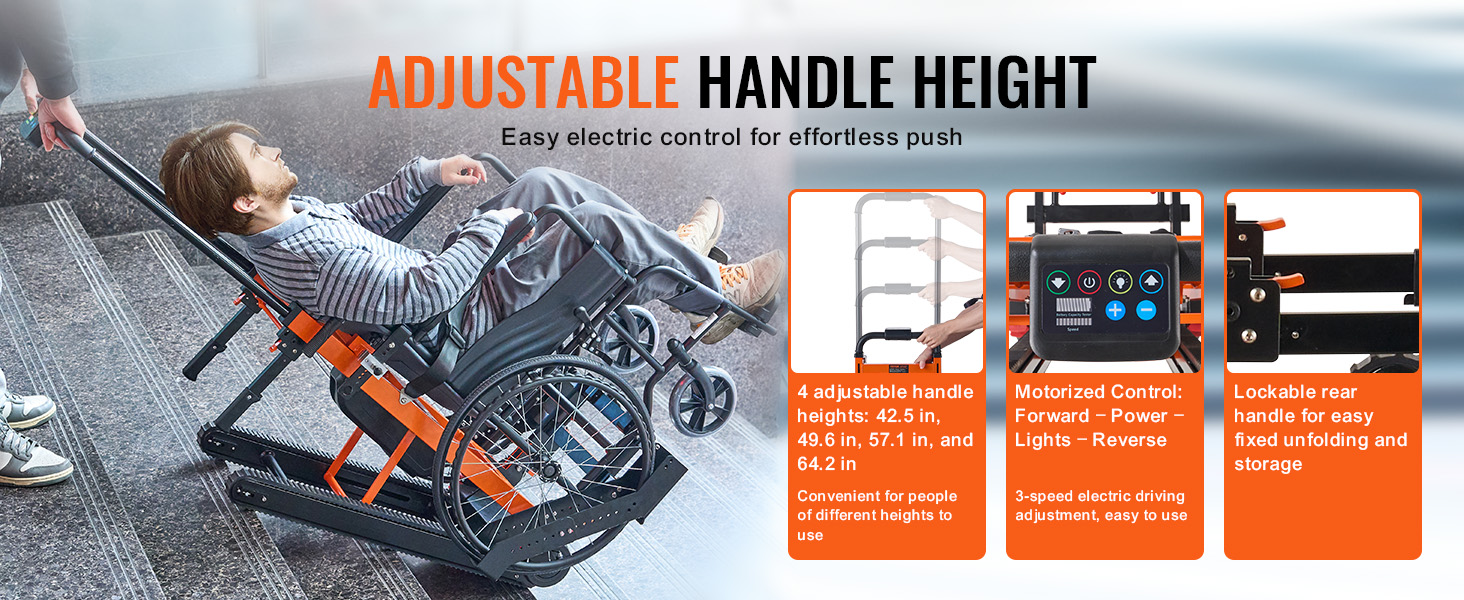 VEVOR Electric Stair Climbing Hand Truck, 450 lbs Load Capacity ...