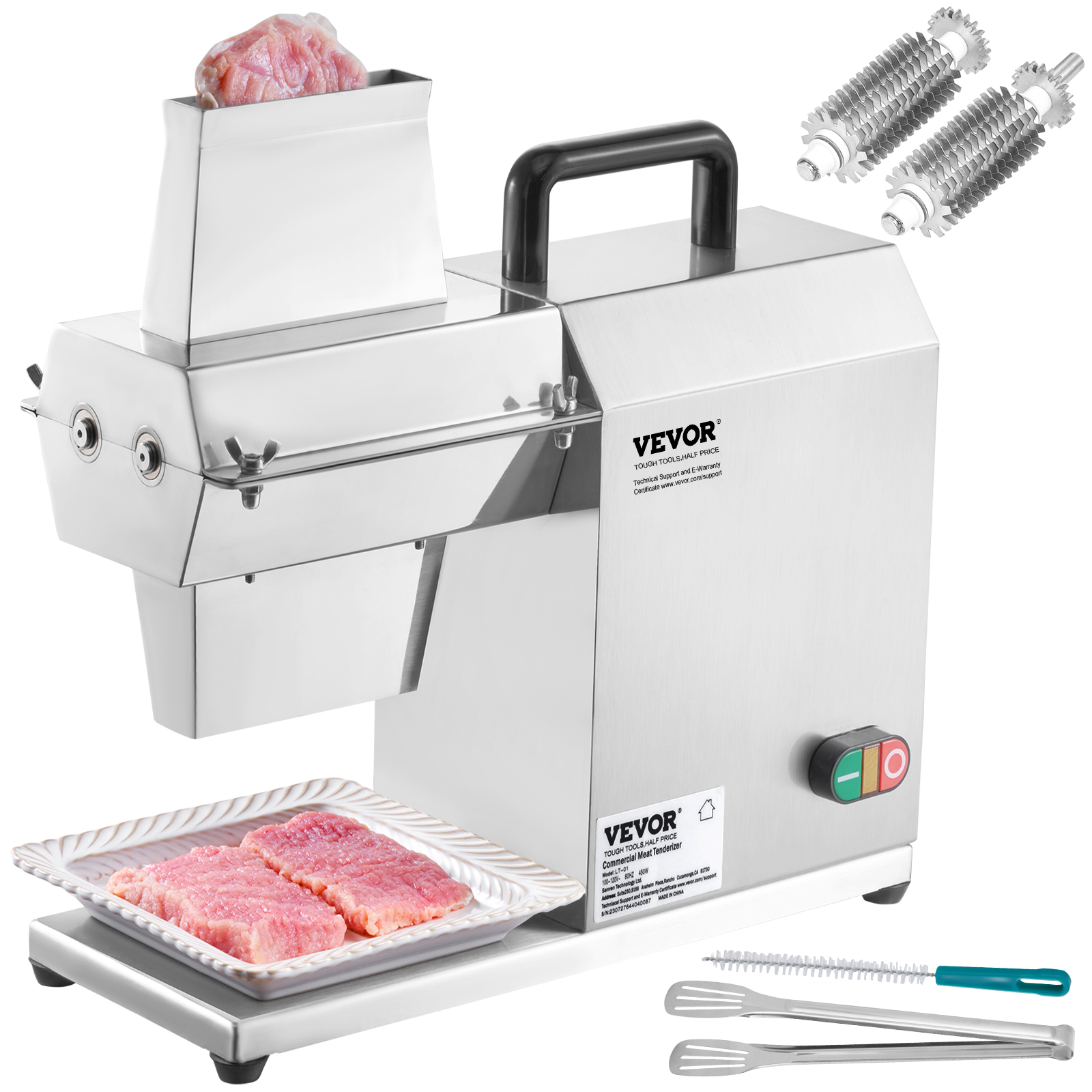 Vevor 450 750w Commercial Meat Tenderizer Machine Stainless Steel