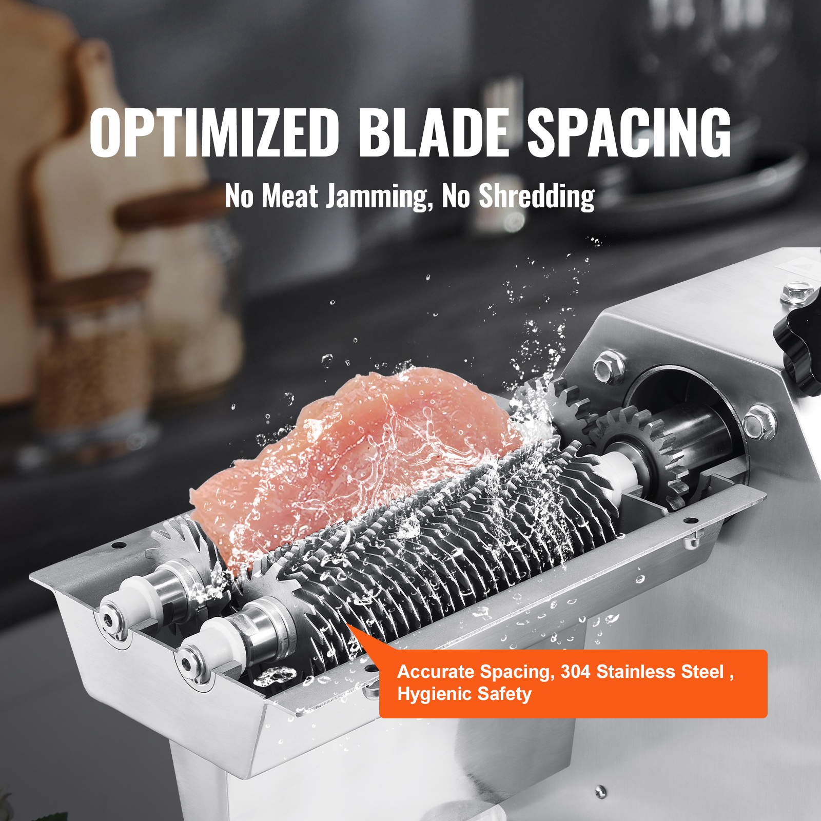 450/750W Commercial Meat Tenderizer Machine Stainless Steel Kitchen ...