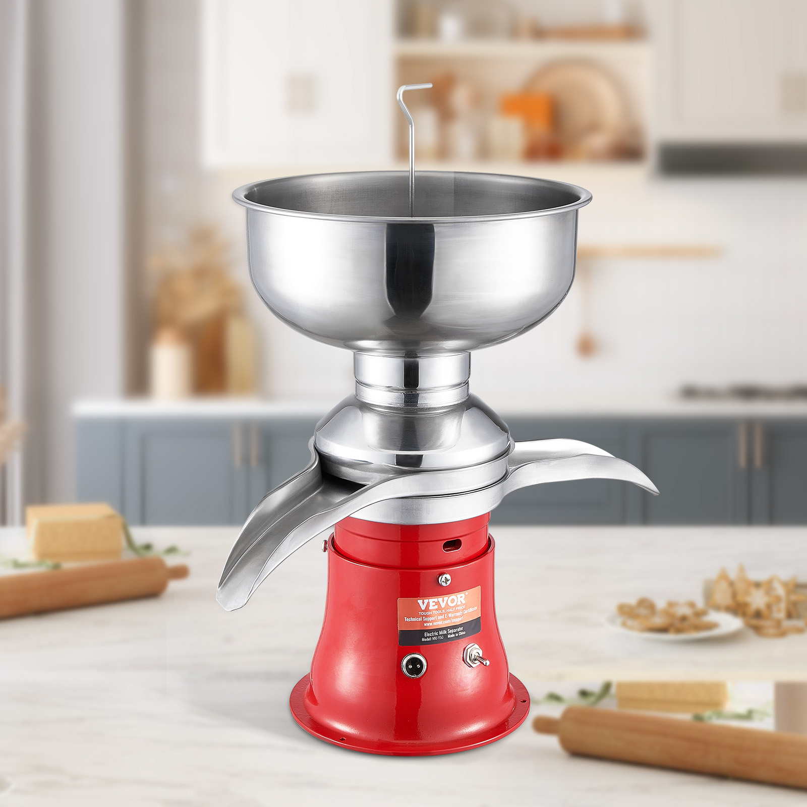 Milk Cream Centrifugal Separator Electric Cream Separator 100L/H 100 ...