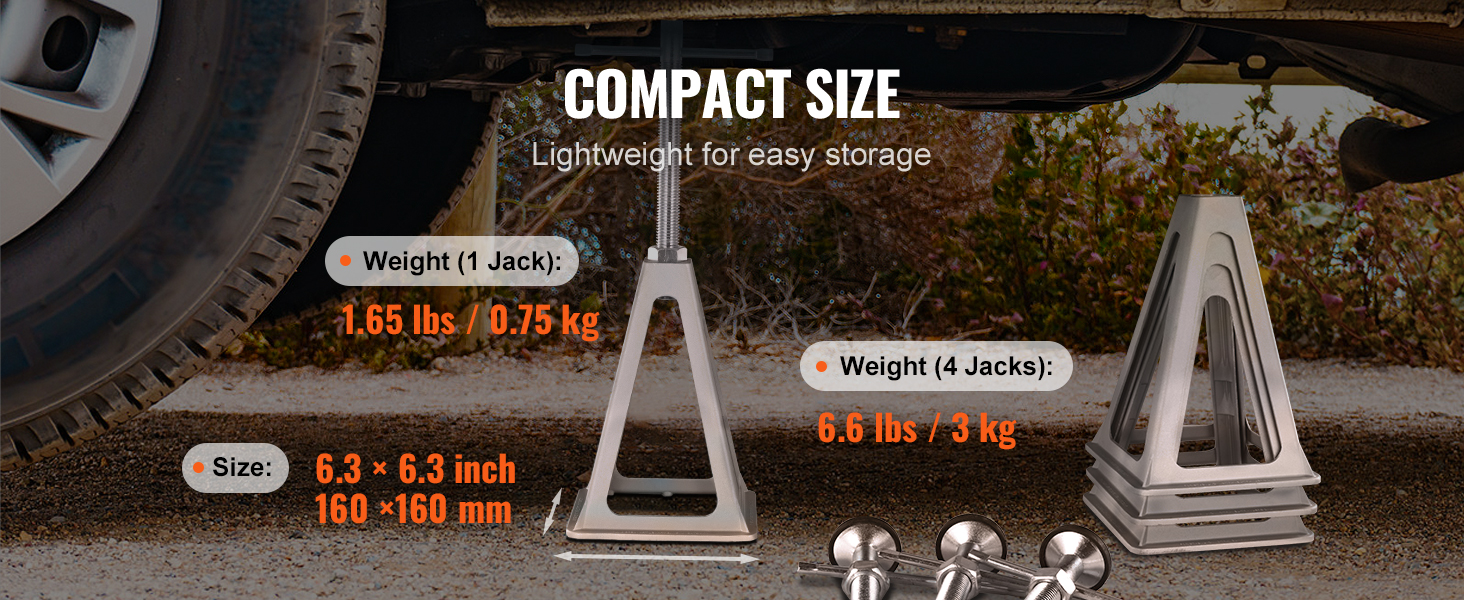 Mophorn 4-Pack RV Stabilizer Jacks, Aluminum Leveling Jacks for Travel ...